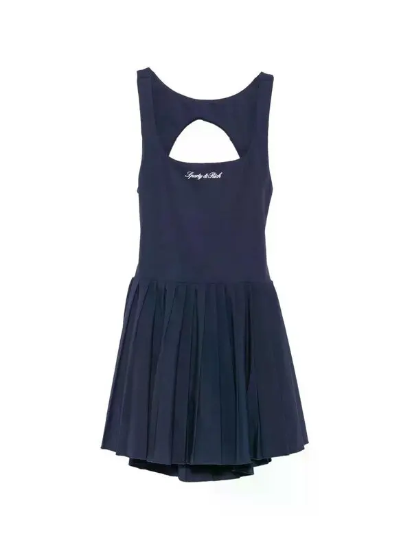 SPORTY & RICH Logo-print Performance Dress - Blue
