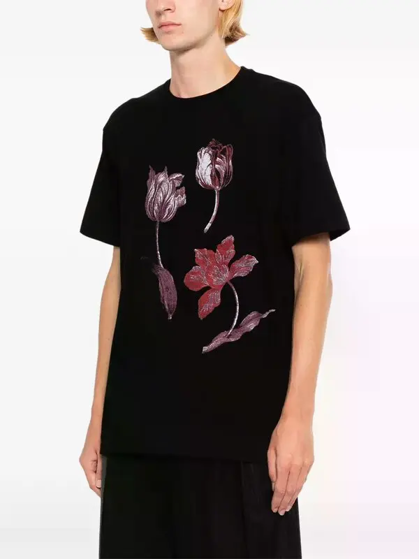 Yohji Yamamoto Floral-print T-shirt