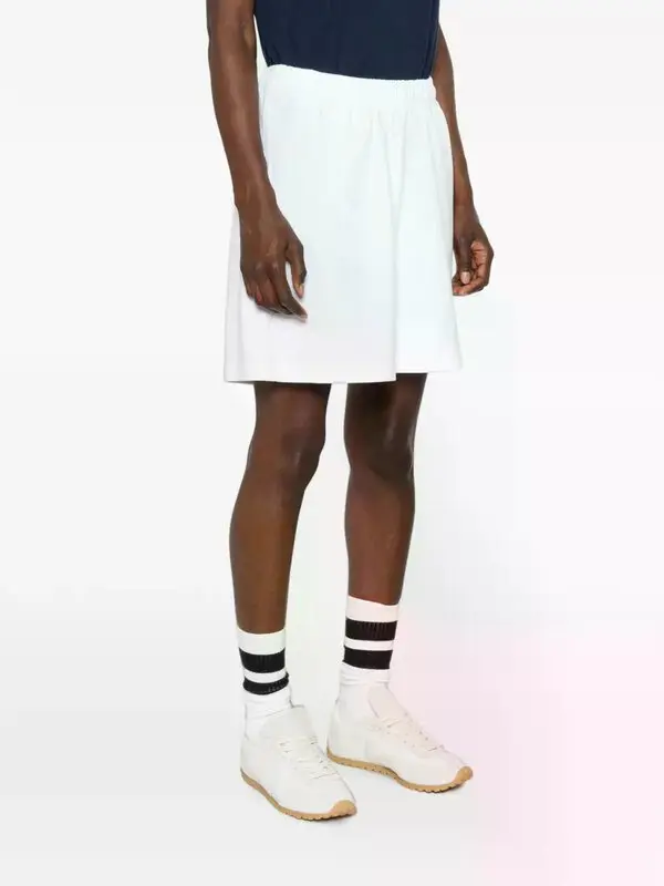 SPORTY & RICH Lena Logo-print Elasticated Shorts