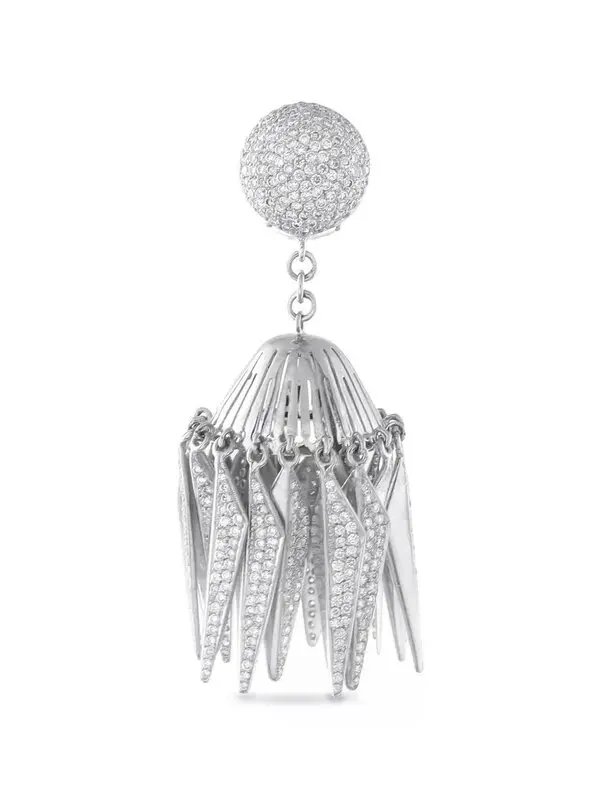 NEIL LANE Platinum Diamond Dangle Earrings