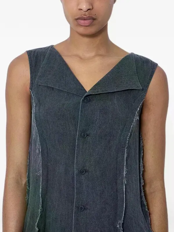 LIMI FEU Flax Sleeveless V-neck Dress