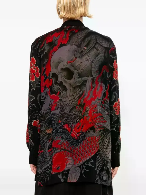 Yohji Yamamoto Xryu Ga Gotoku Studio Printed Shirt