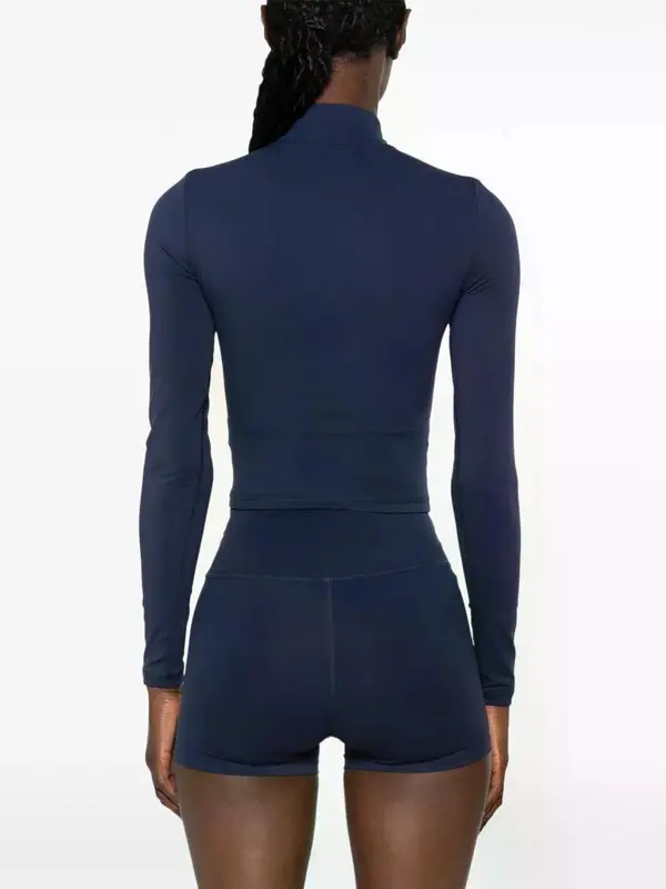 SPORTY & RICH Signature Logo Quarter-zip Performance Top