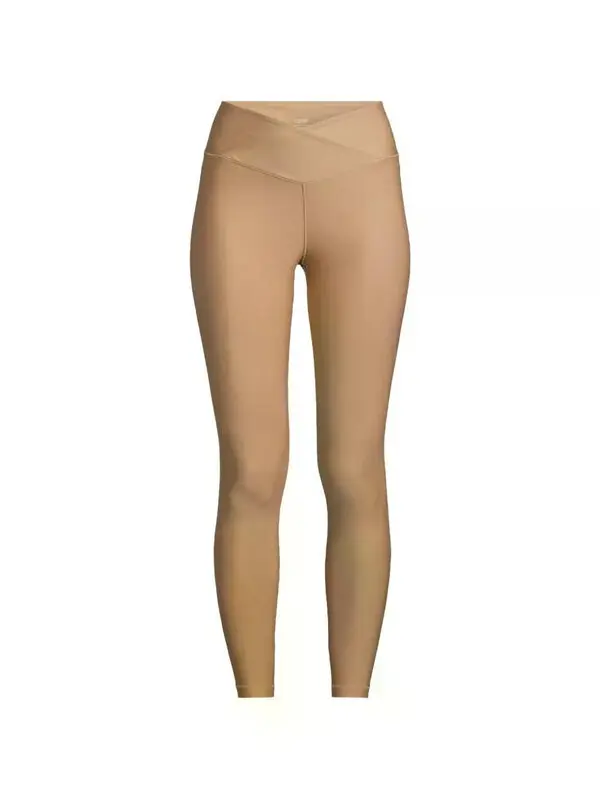 CASALL Crossover-waistband Logo-print Leggings