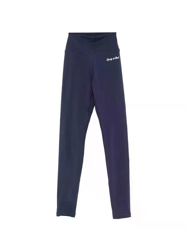 SPORTY & RICH Logo-print Performance Leggings