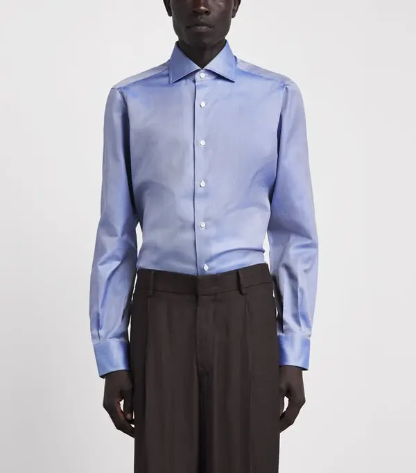 Isaia Cotton Mix Dress Shirt