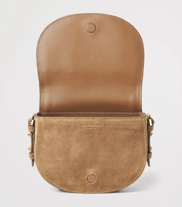 ASPINAL OF LONDON Suede Stella Cross-body Satchel