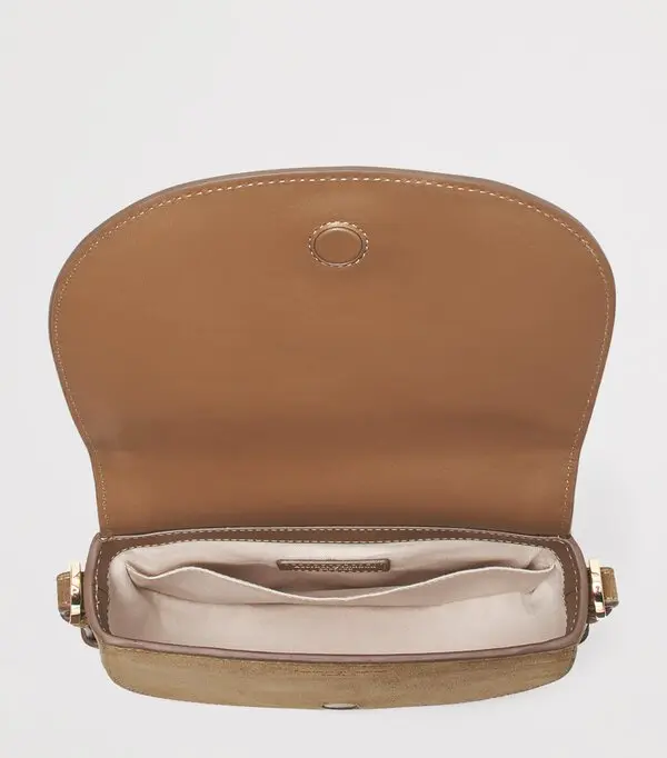ASPINAL OF LONDON Suede Stella Cross-body Satchel