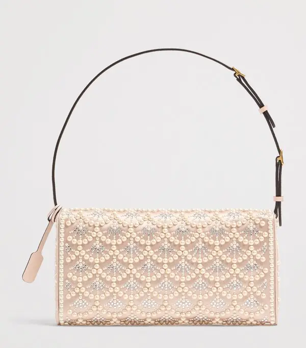 Valentino Garavani Embellished Devain Shoulder Bag