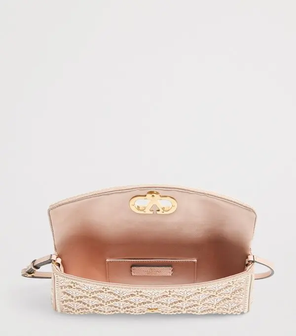 Valentino Garavani Embellished Devain Shoulder Bag