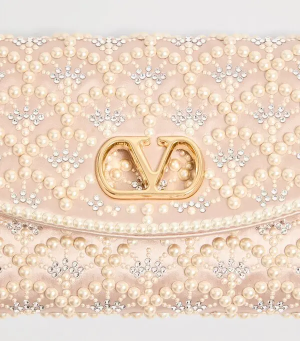 Valentino Garavani Embellished Devain Shoulder Bag