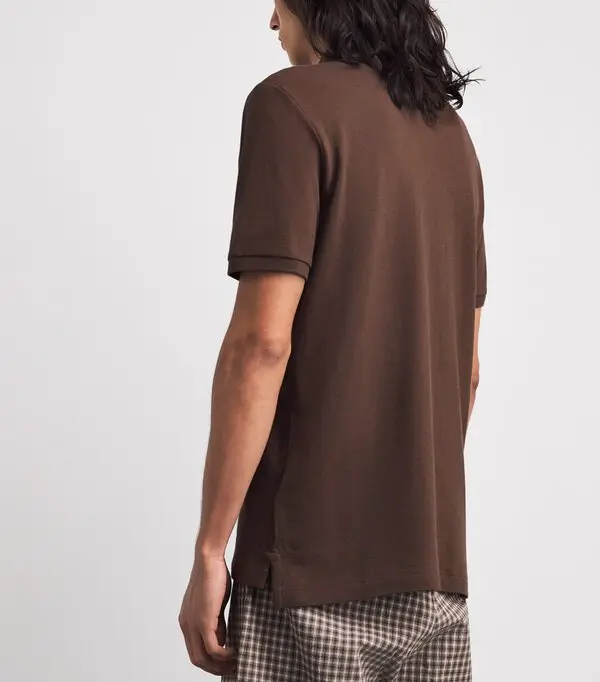 Polo Ralph Lauren Mesh Signature Logo Polo Shirt - Brown