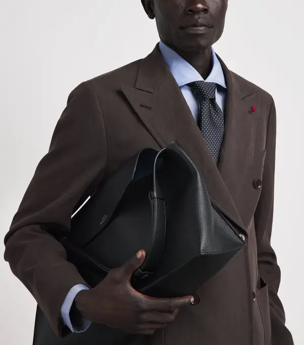 Isaia Silk Polka-dot Jacquard Tie