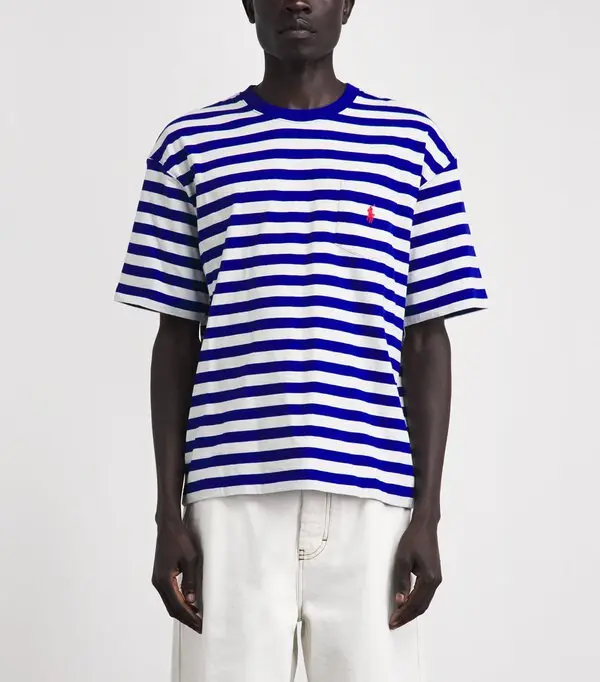 Polo Ralph Lauren Cotton Stripe Polo Pony T-shirt