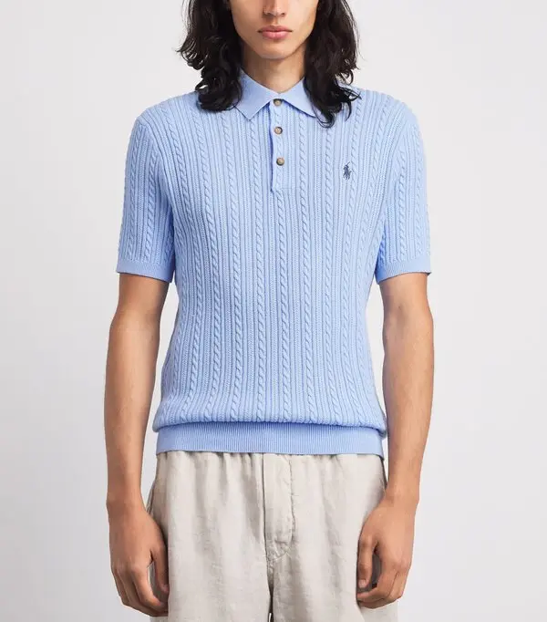 Polo Ralph Lauren Cable Knit Polo Shirt
