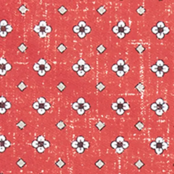 Isaia Geometric Print Pocket Square
