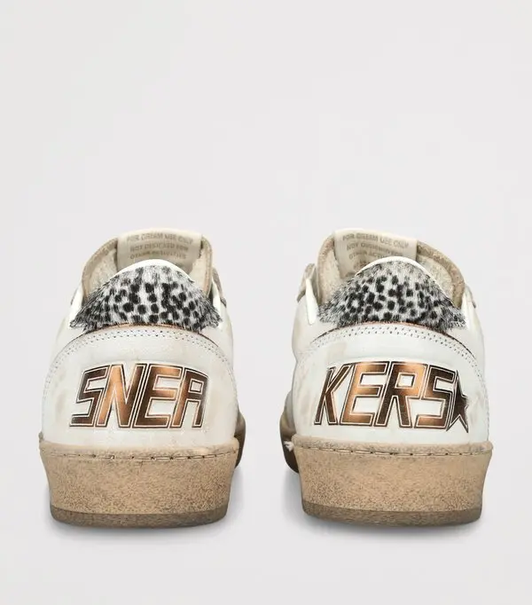GOLDEN GOOSE Leather Dalmation Ballstar Sneakers