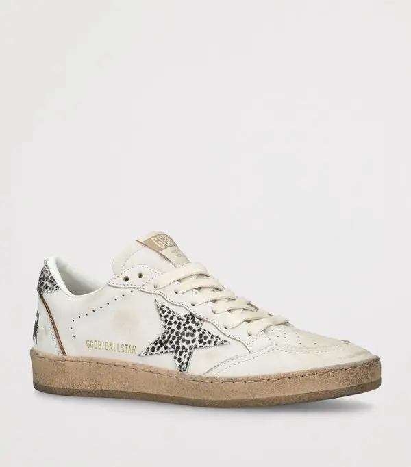 GOLDEN GOOSE Leather Dalmation Ballstar Sneakers