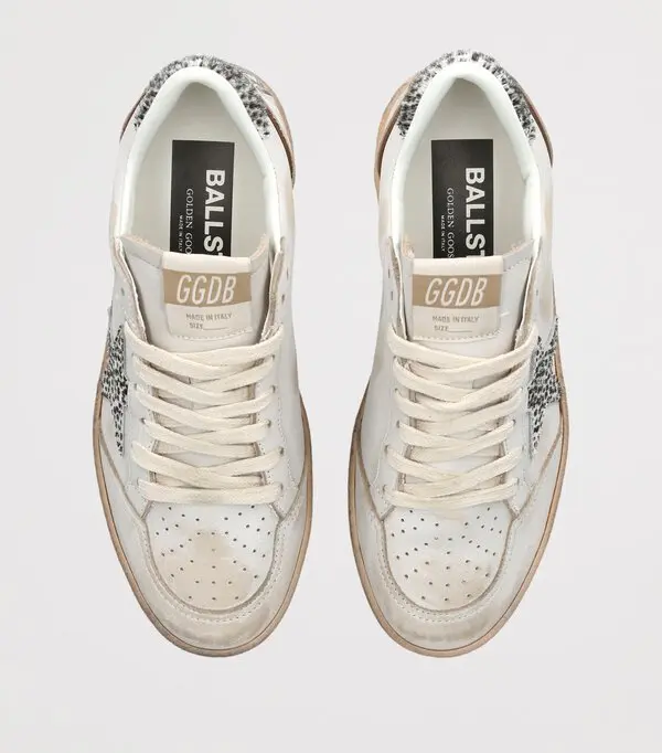 GOLDEN GOOSE Leather Dalmation Ballstar Sneakers