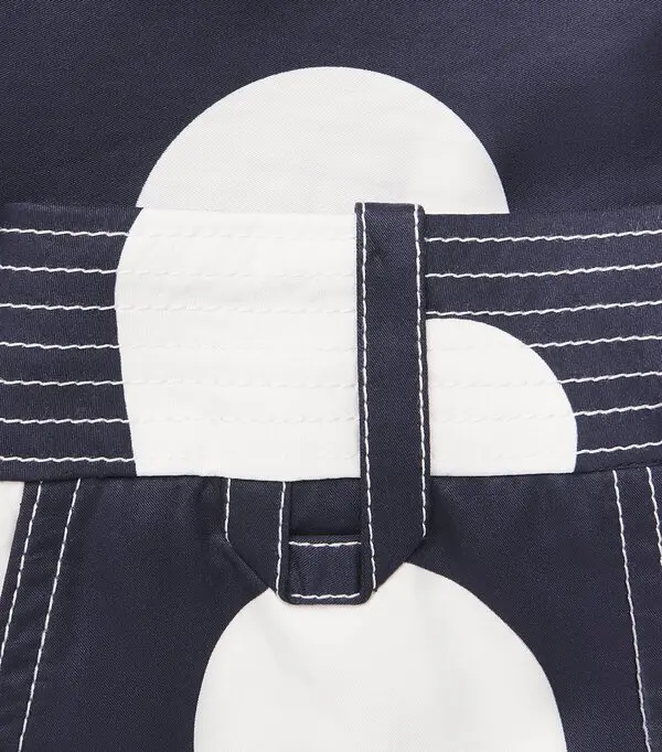 Jacquemus Cotton Polka Dot Cabana Midi Skirt