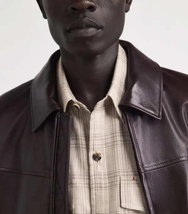 Isaia Cashmere-linen Check Overshirt