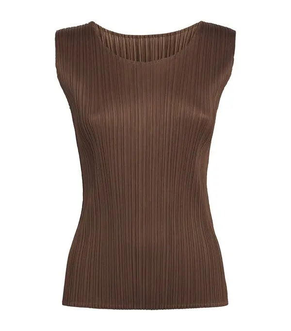 Issey Miyake New Colorful Basics 4 Tank Top - Brown