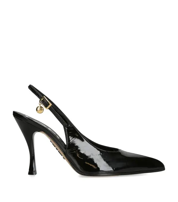 Loewe Leather New Comic Slingback Pumps 90 - Black