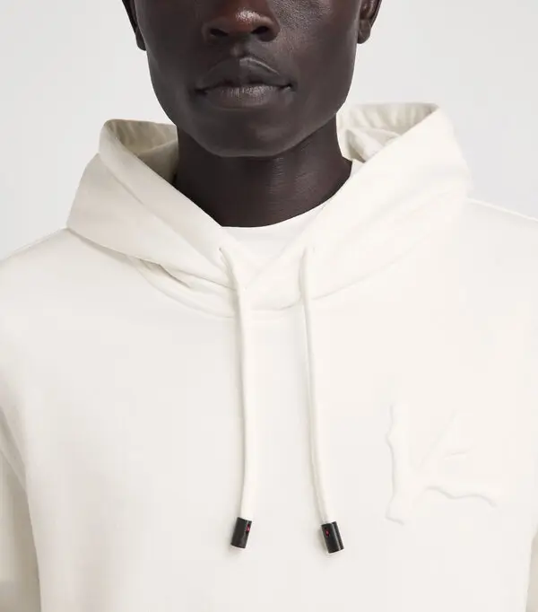 Isaia Embossed Logo Hoodie