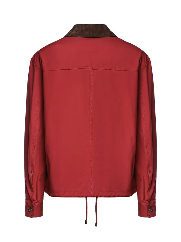 Loewe Workwear Patch Detail Jacket - Red