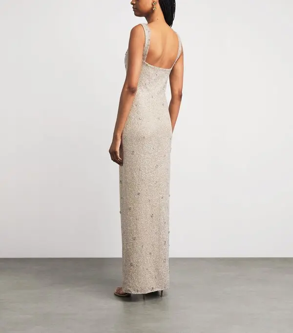 CLIO PEPPIATT Embellished Pamela Midi Dress