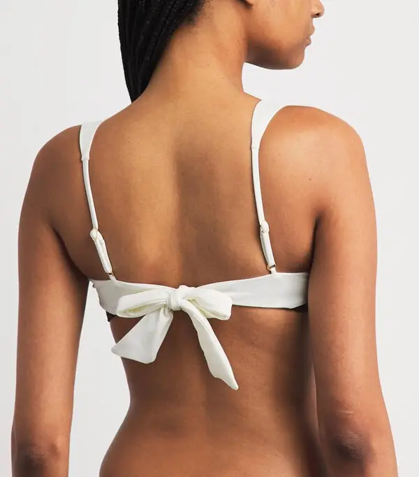 AWAY THAT DAY Square-neck Grenada Bikini Top