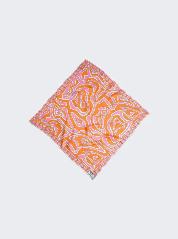 Emilio Pucci Reversible Labirinto Print Silk Scarf - Multicolor