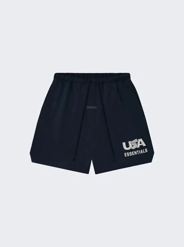Fear Of God Usa Baseball Jersey Sweatshort Dark Sapphire - Blue