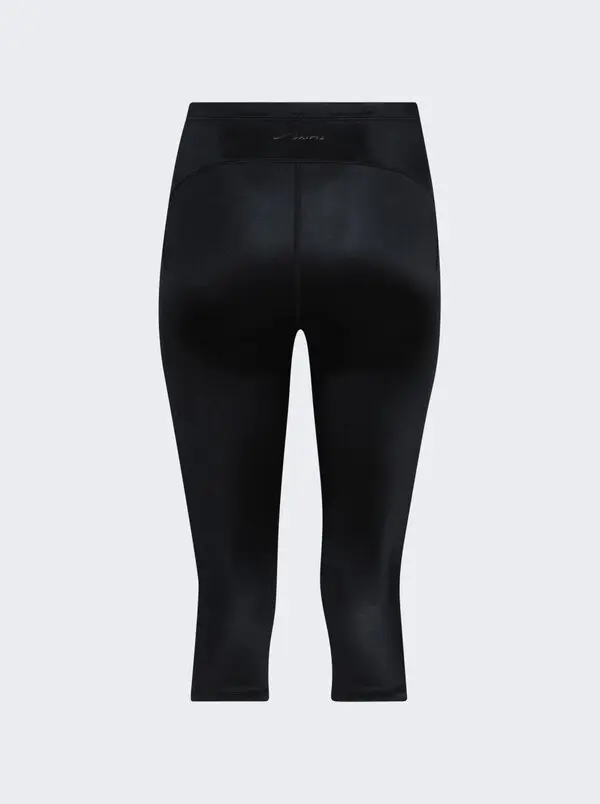 NIKESKIMS Shine Drawcord Crop 17 Legging Obsidian