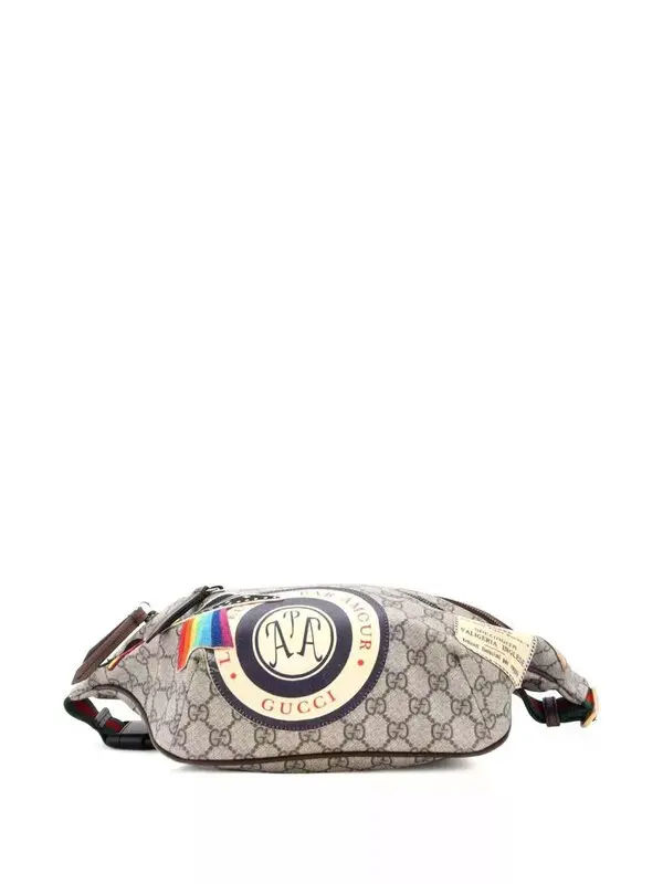 Gucci Gg Coated Canvas Belt Bag With Applique