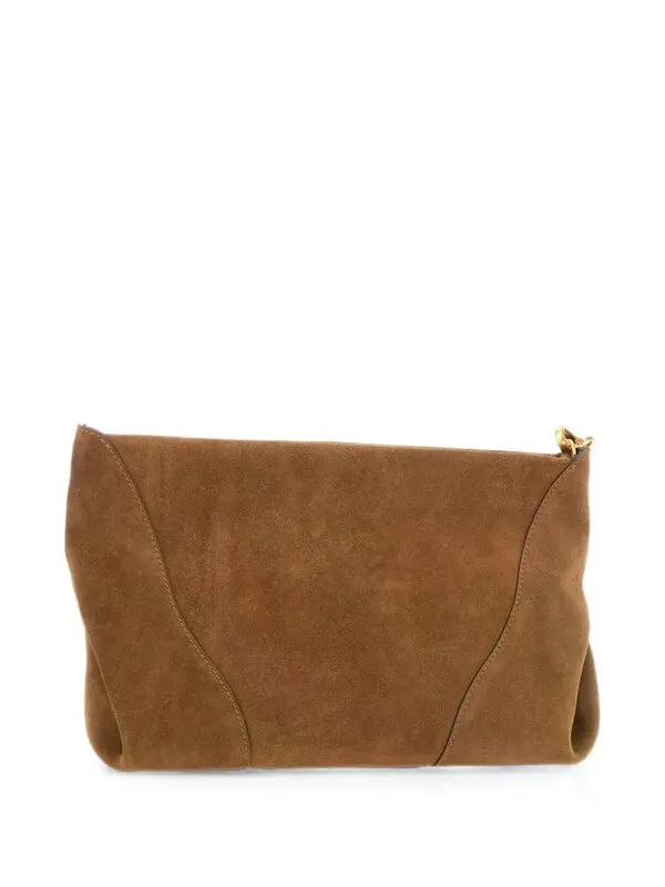GIANNI CHIARINI Suria Suede Clutch Bag