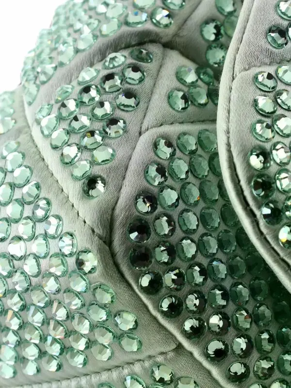 Prada Crystal Embellished Quilted Satin Shoulder Bag