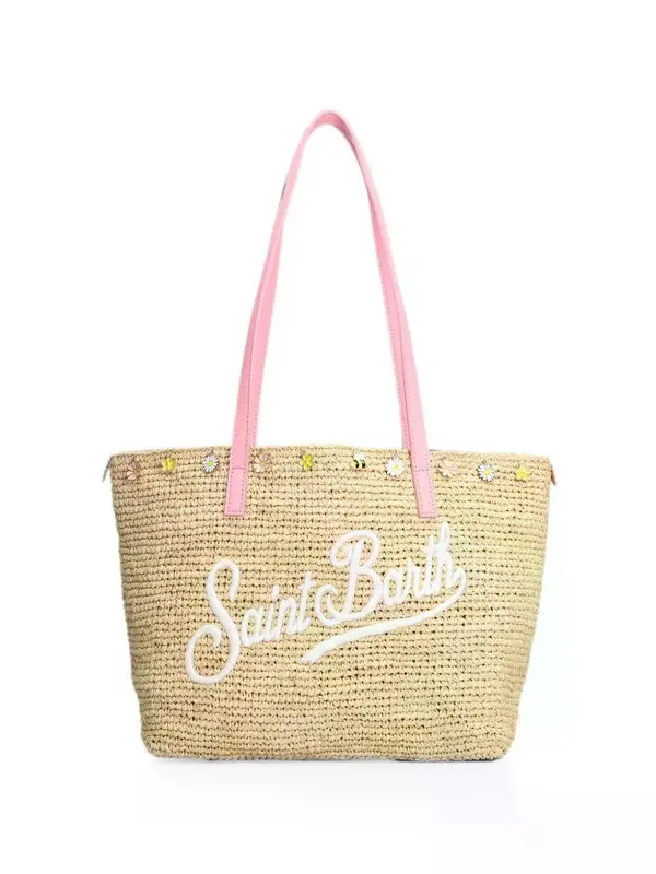 MC2 SAINT BARTH Raffia Shoulder Bag - Neutrals