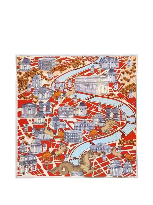 INOUI EDITIONS Graphic-print Square Scarf