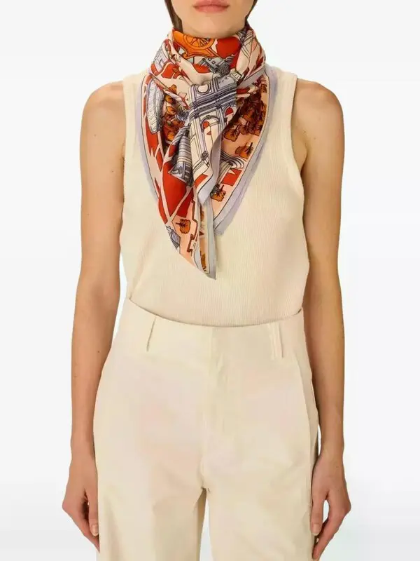 INOUI EDITIONS Graphic-print Square Scarf