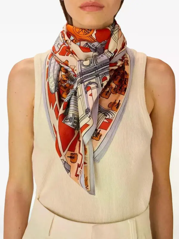 INOUI EDITIONS Graphic-print Square Scarf