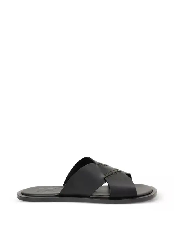 Loewe Criss-cross Leather Sandals