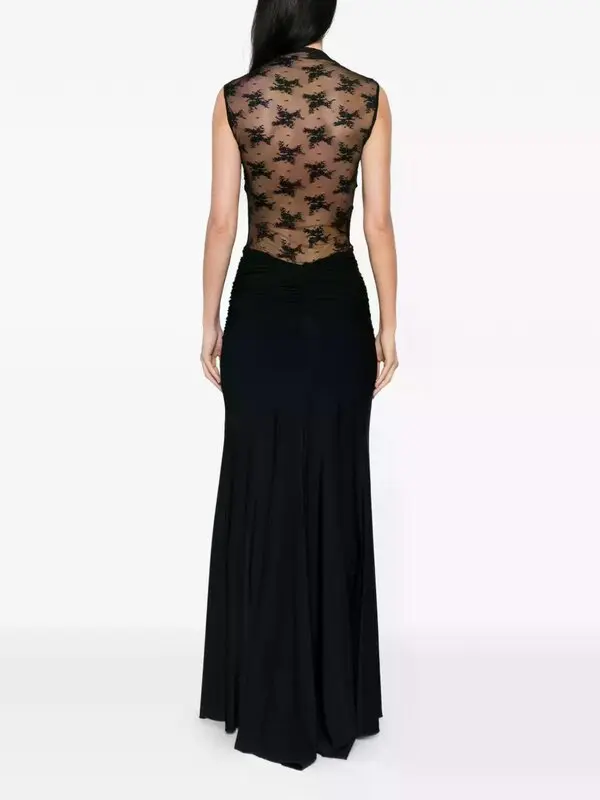 BABYLON Sleeveless Lace Detail Maxi Dress
