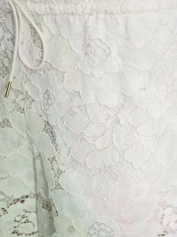 Alice + Olivia Kenley Lace Scalloped-hem Shorts