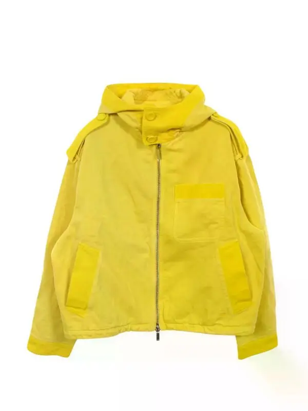 Dior Hooded Denim Jacket - Yellow