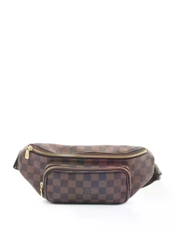 LOUIS VUITTON Damier Ebene Melville Belt Bag - Brown