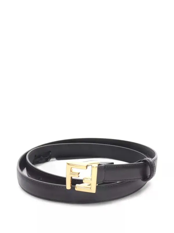 Fendi Ff Logo Belt - Black
