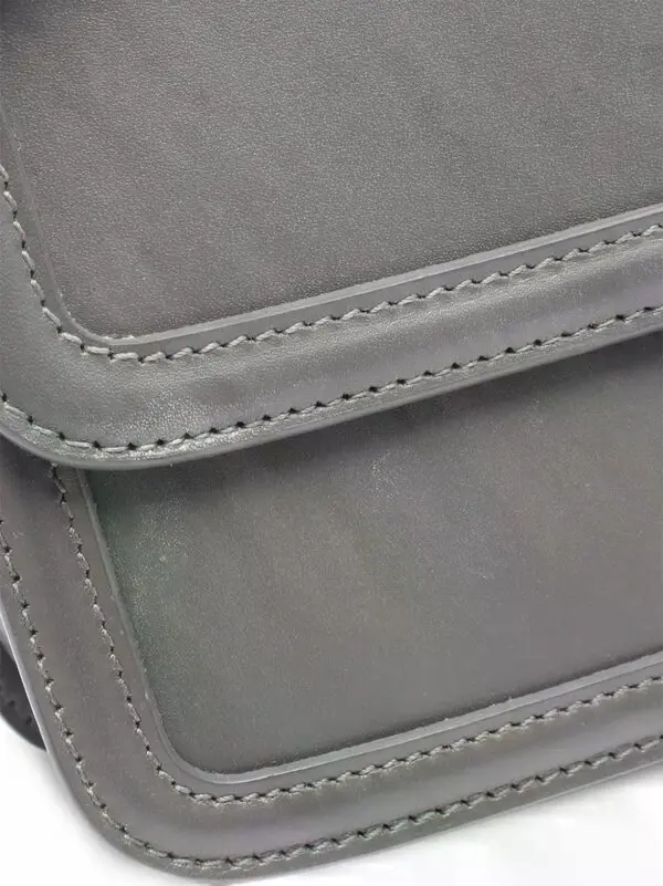 Saint Laurent Solferino Leather Shoulder Bag - Grey