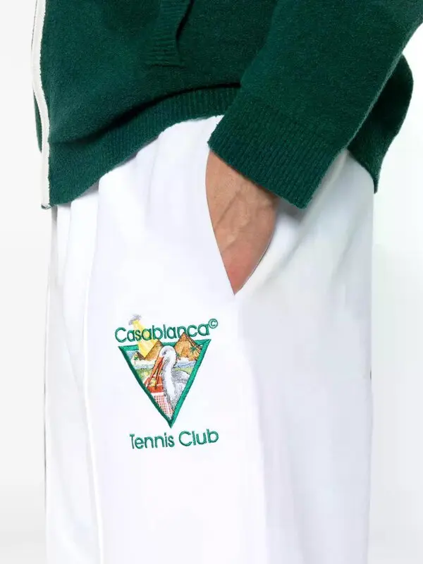 Casablanca Tennis Club Embroidered Track Pants