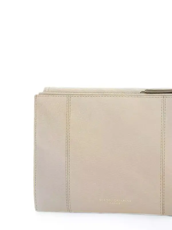 GIANNI CHIARINI Vicky Pebbled Leather Clutch Bag